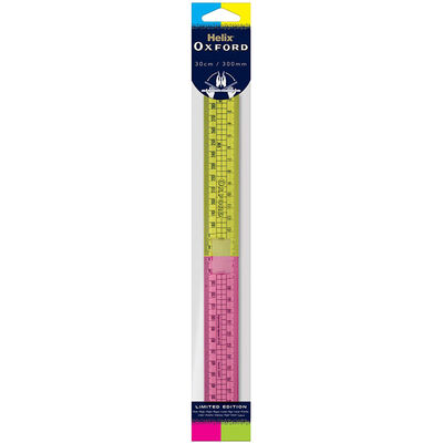 Helix Oxford Clash Pink 30cm Folding Ruler From 0.50 GBP | The Works