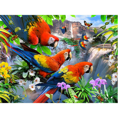 Flight of the Macaws 1000 Piece Jigsaw Puzzle From 0.50 GBP | The Works
