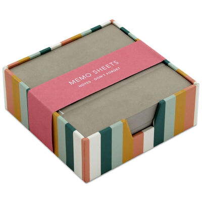 Mini Memo Cube Stripes From 1.50 GBP | The Works