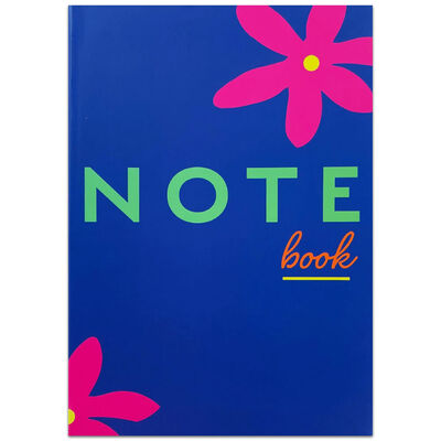 A5 Flexi Blue Retro Daisy Notebook From 0.50 GBP | The Works