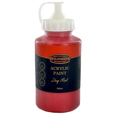 Deep Red 500ml Acrylic Paint From 3.50 GBP | The Works