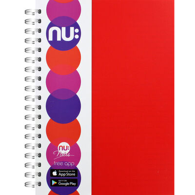 NU A4 Era Bright Red Wiro Lined Notebook From 0.50 GBP | The Works