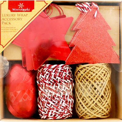Luxury Red Wrap Accessory Pack From 0.50 GBP | The Works
