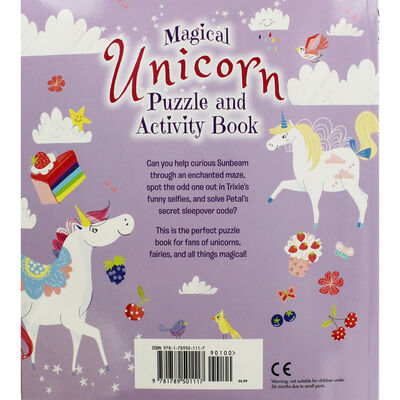 Magical Unicorn Puzzle and Activity Book By Arcturus Publishing | The Works