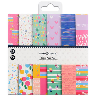 Happy Birthday Design Pad: 6” x 6” From 0.50 GBP | The Works