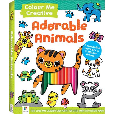 Colour Me Creative: Adorable Animals By Hinkler Books | The Works