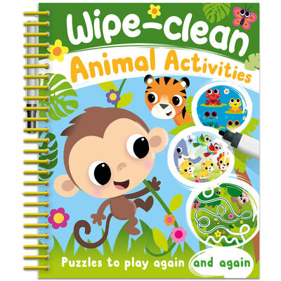 Wipe-Clean Animal Activities By Kirsteen Robson | The Works