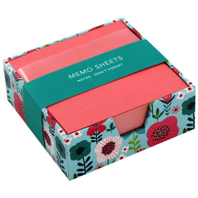 Mini Memo Cube In Bloom From 1.00 GBP | The Works