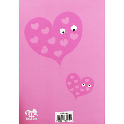 Tinc A5 Pink Heart Lined Notebook From 0.10 GBP | The Works
