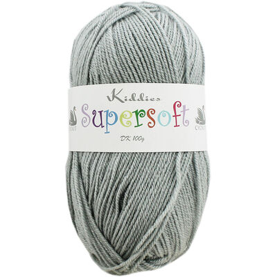 Kiddies Supersoft Dk Soft Grey Yarn - 100g From 2.50 GBP | The Works