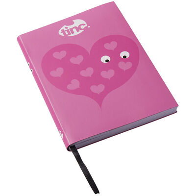 Tinc A5 Pink Heart Lined Notebook From 0.10 GBP | The Works