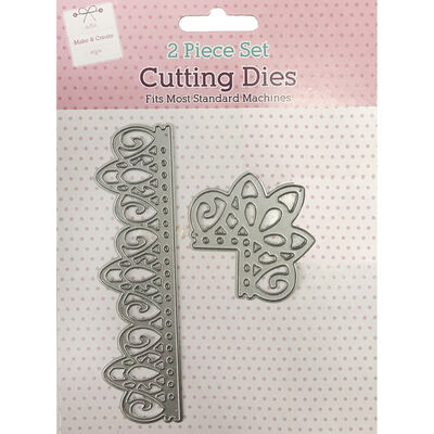 Decorative Borders Edge & Corner Metal Cutting Die Set From 0.50 GBP ...