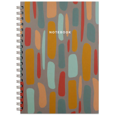 B5 Wiro Muted Abstract Notebook From 2.25 GBP | The Works