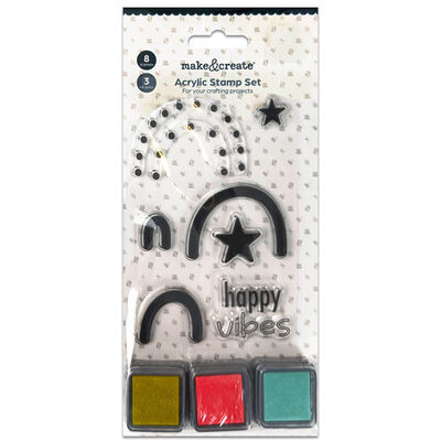 Cute Crew Acrylic Stamp & Ink Set From 1.00 GBP | The Works