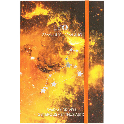 Zodiac Collection Leo Lined Notebook From 0.10 GBP | The Works