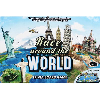 Race Around the World: Trivia Board Game From 1.00 GBP | The Works
