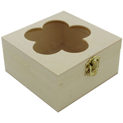 Small Wooden Flower Top Box From 0.10 GBP | The Works